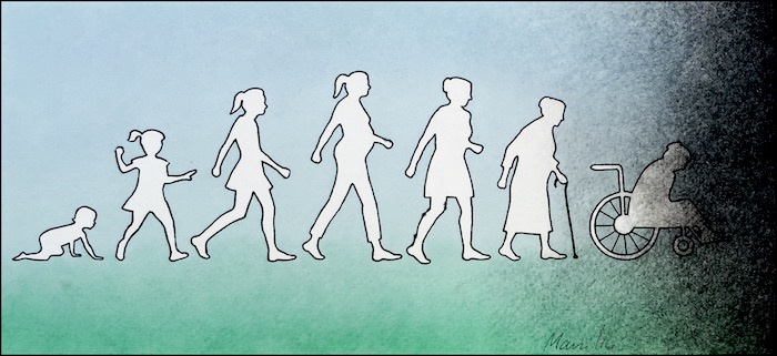 the Arc of Life (mixed media drawing) | Hello! I'm Marci Katz